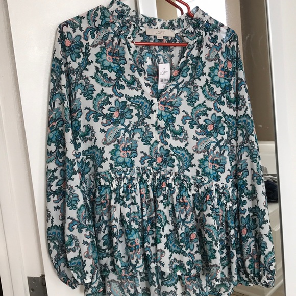LOFT | Tops | Loft Blouse Floral Print | Poshmark
